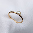 Small Pearl Gold Ring - Effortlessly Individual - Kiri & Belle